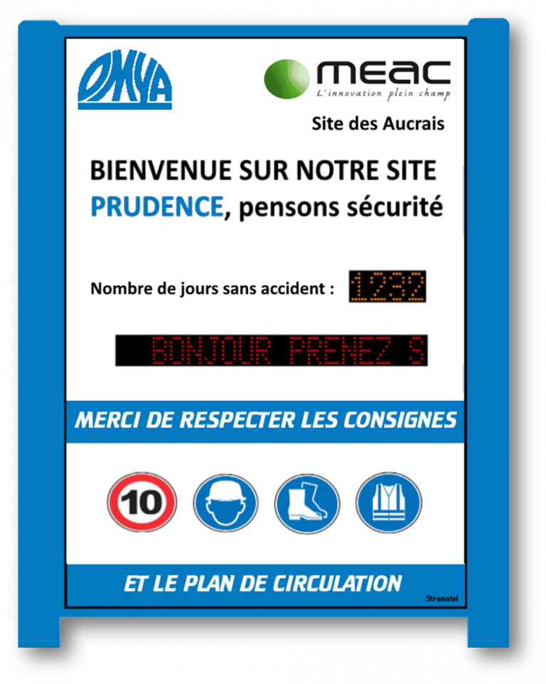 Affichage sécurité personnalisé - Stramatel